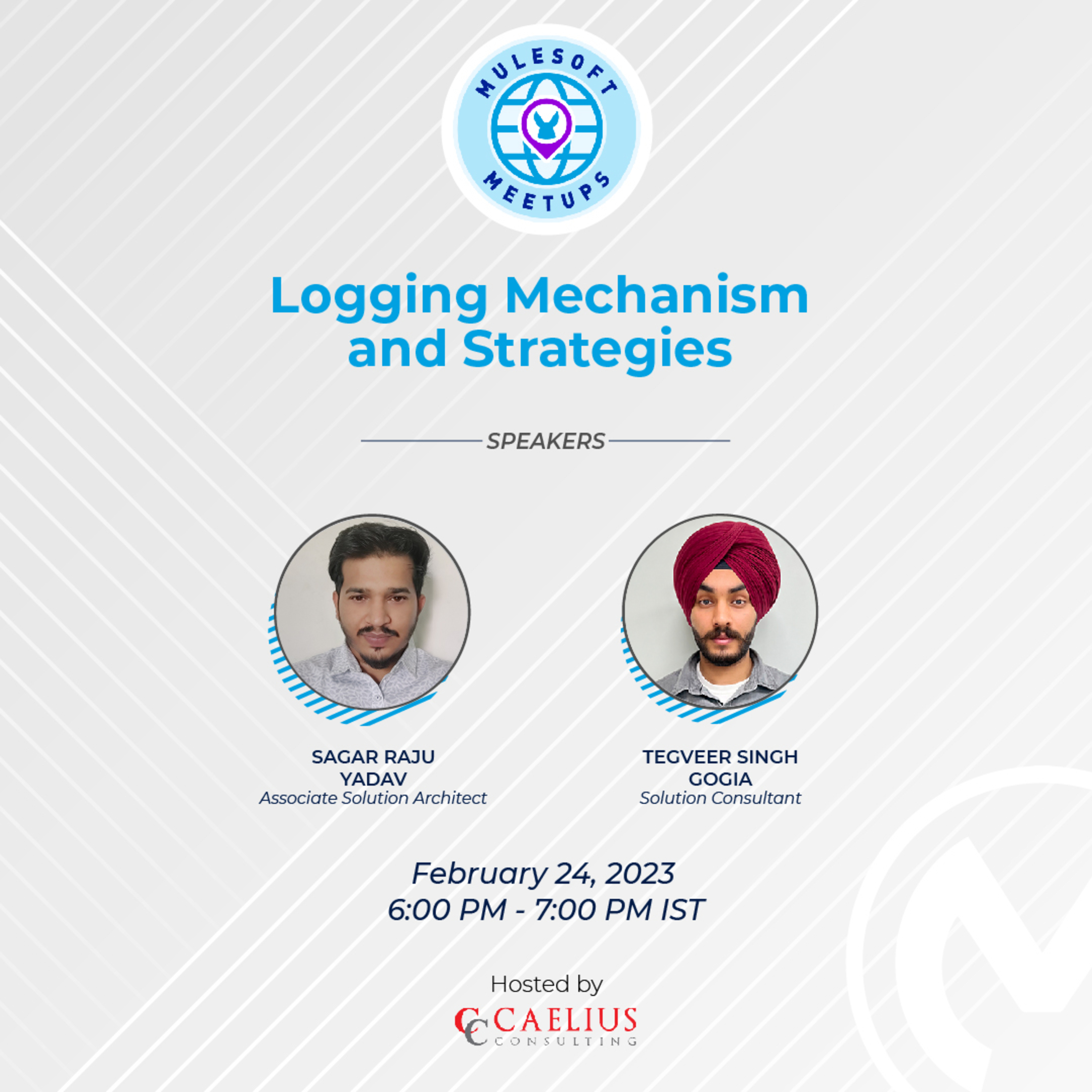 See Logging Mechanism and Strategies at MuleSoft Meetups Mohali
